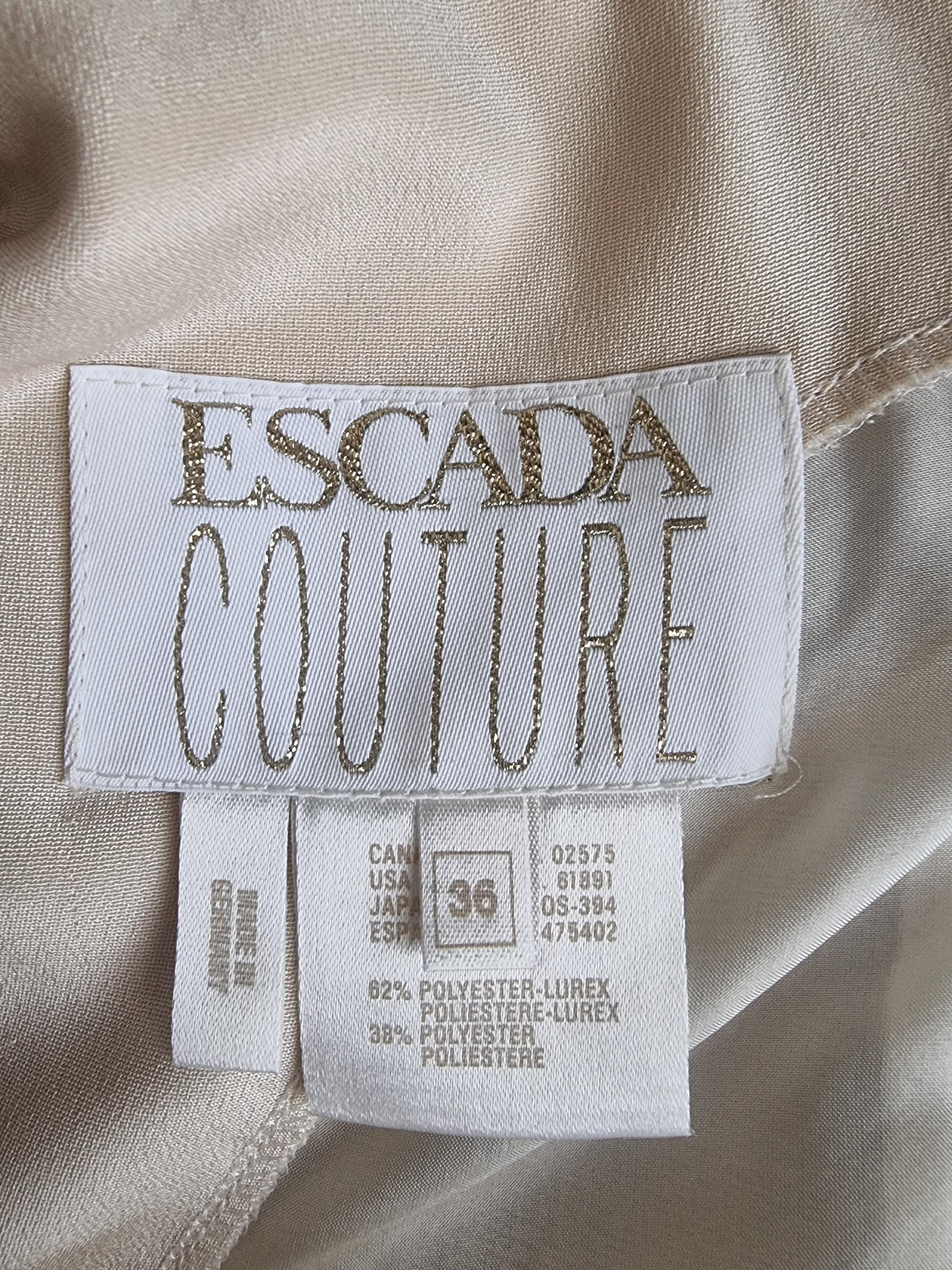 Escada Blouse / Escada / Designer Blouse / Formal Summer Blouse / Gold ...