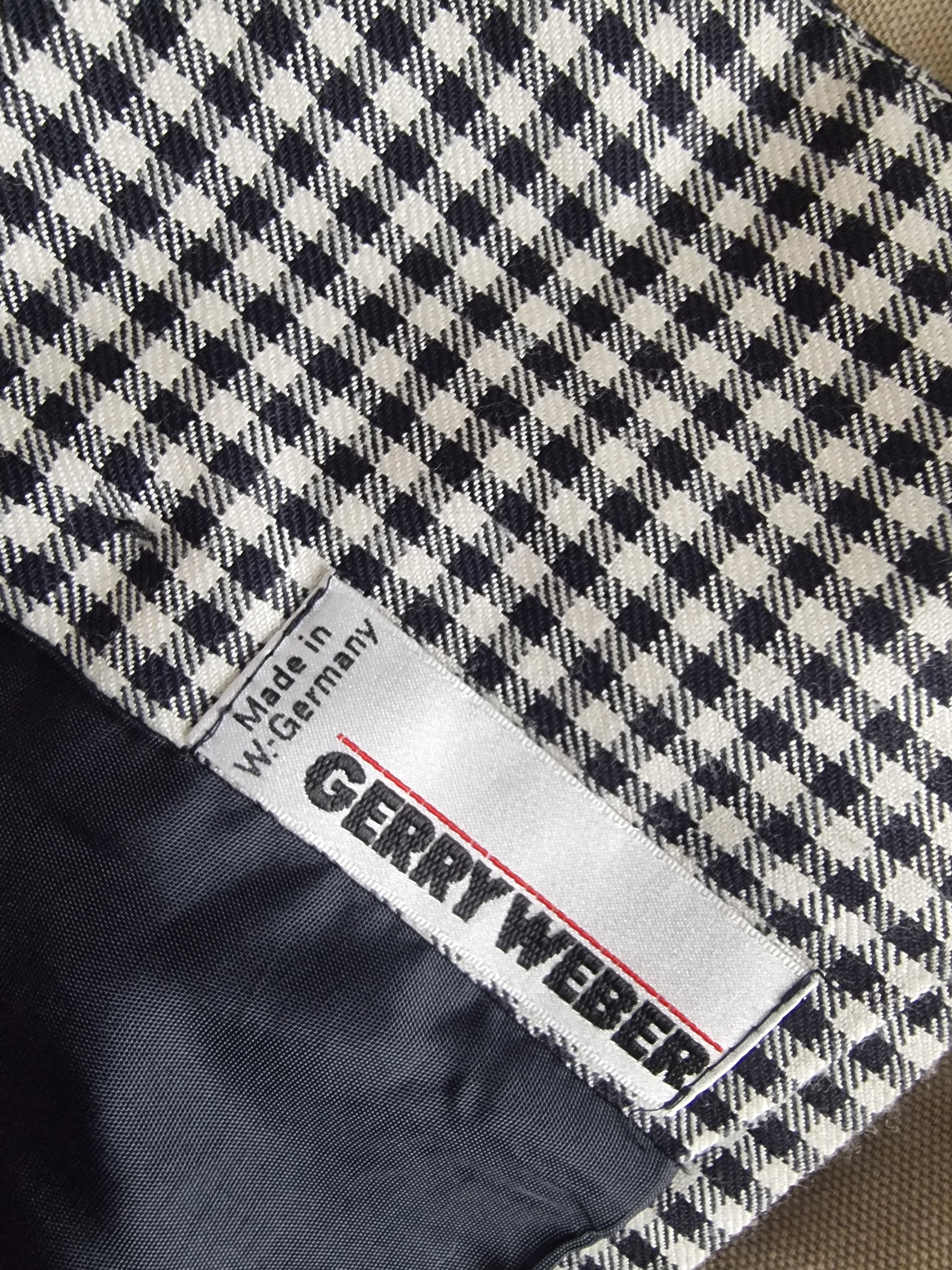 Wool GERRY WEBER Classic Jacket / Checked Blazer / Cropped Textured ...