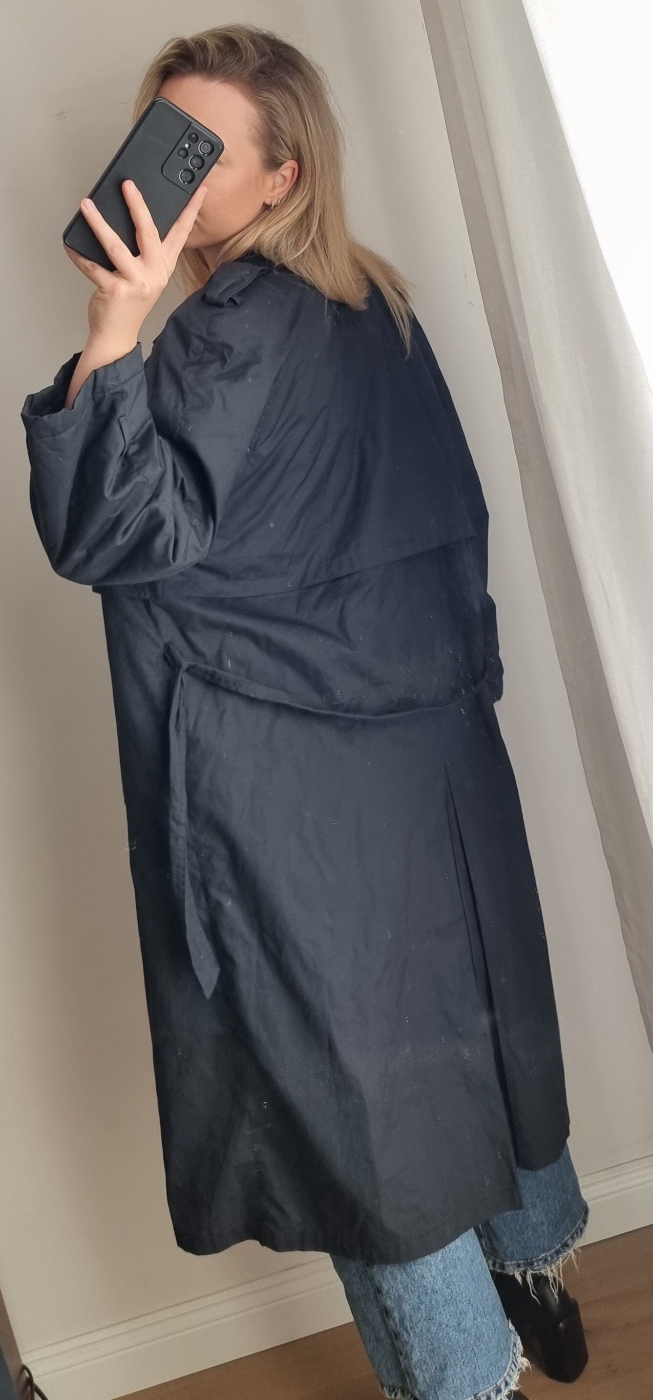 Made in France PRESTIGE DE PARIS Rain Coat With Shoulder Pads / Very ...