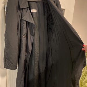 Made in France PRESTIGE DE PARIS Rain Coat With Shoulder Pads / Very ...
