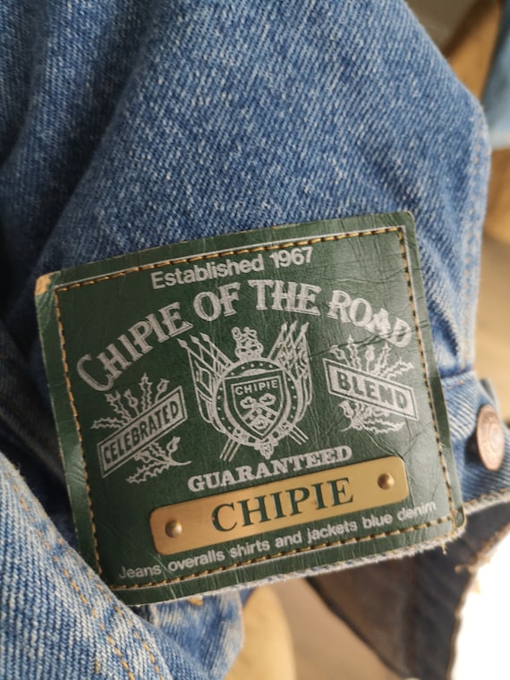 Rare CHIPIE 1980's Embroidered Blue Denim Jacket / Ch… - Gem