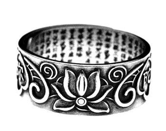 Lotus Flower Ring | Etsy