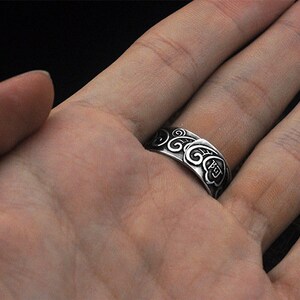 Silver Lotus Ring Men Women Lotus Flower Ring Sterling Silver - Etsy