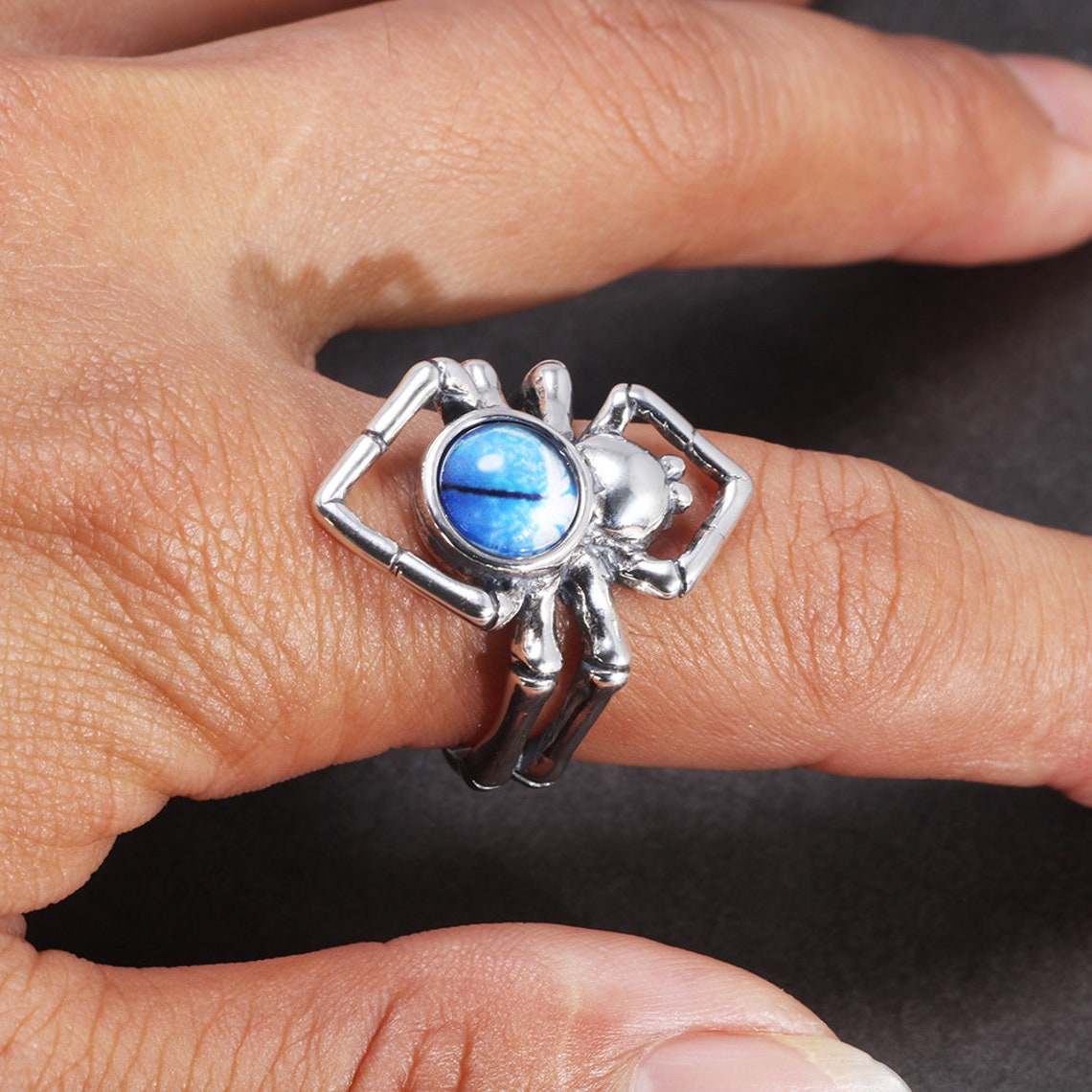 Spider Ring mens ring sterling silver rings | Etsy