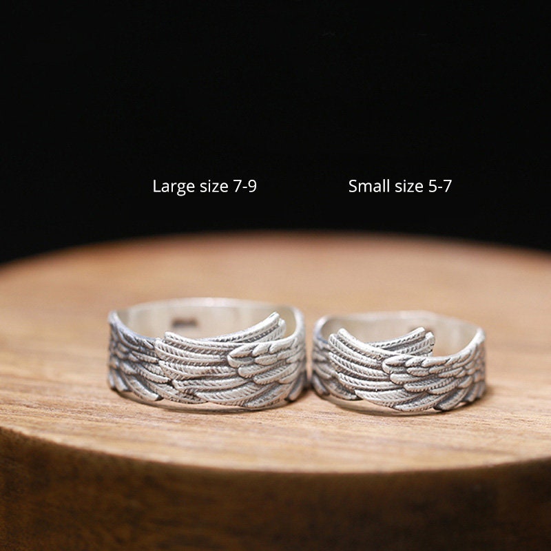 Angel Wing Ring Feather Ring Eagle Ring Wrap Ring 990 | Etsy