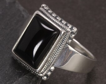 Lucifer Onyx Ring | Etsy