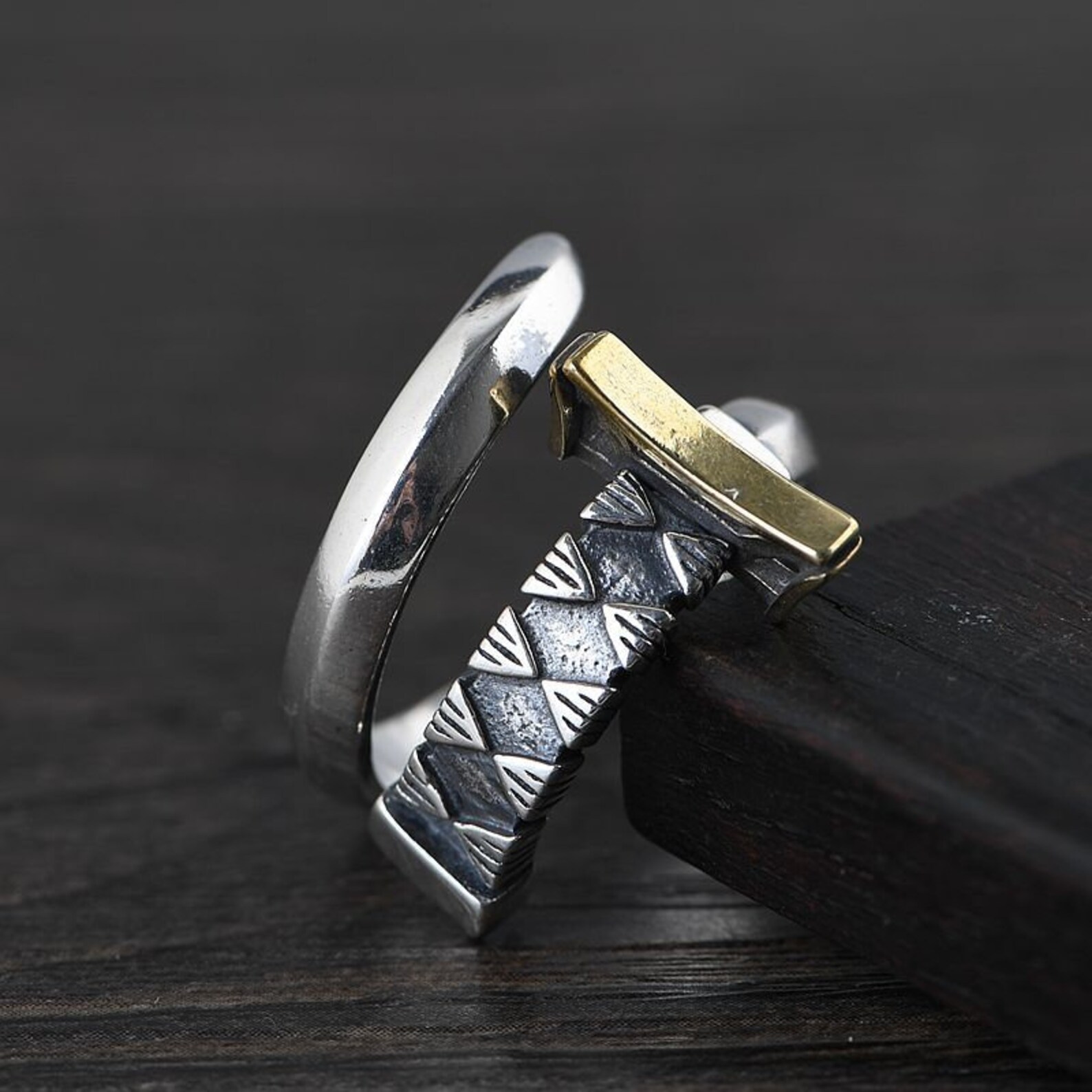 Japanese Sword Ring Samurai Sword Ring Band 925 Sterling - Etsy