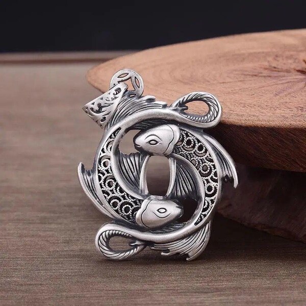 Koi Fish Pendant - Etsy