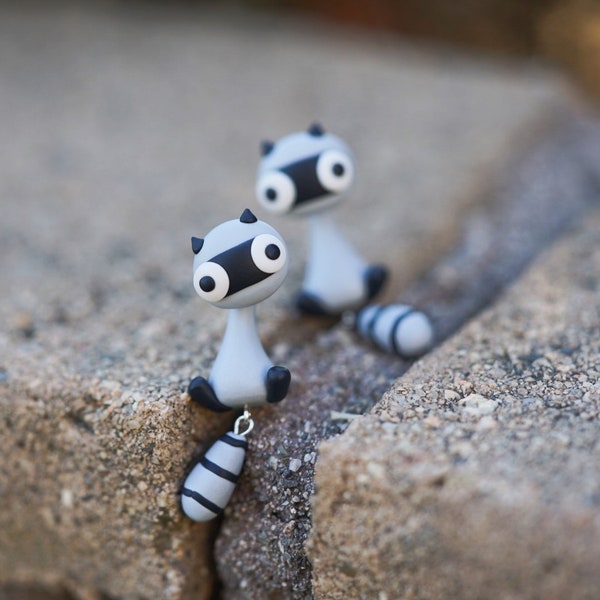 Clay Raccoon - Etsy