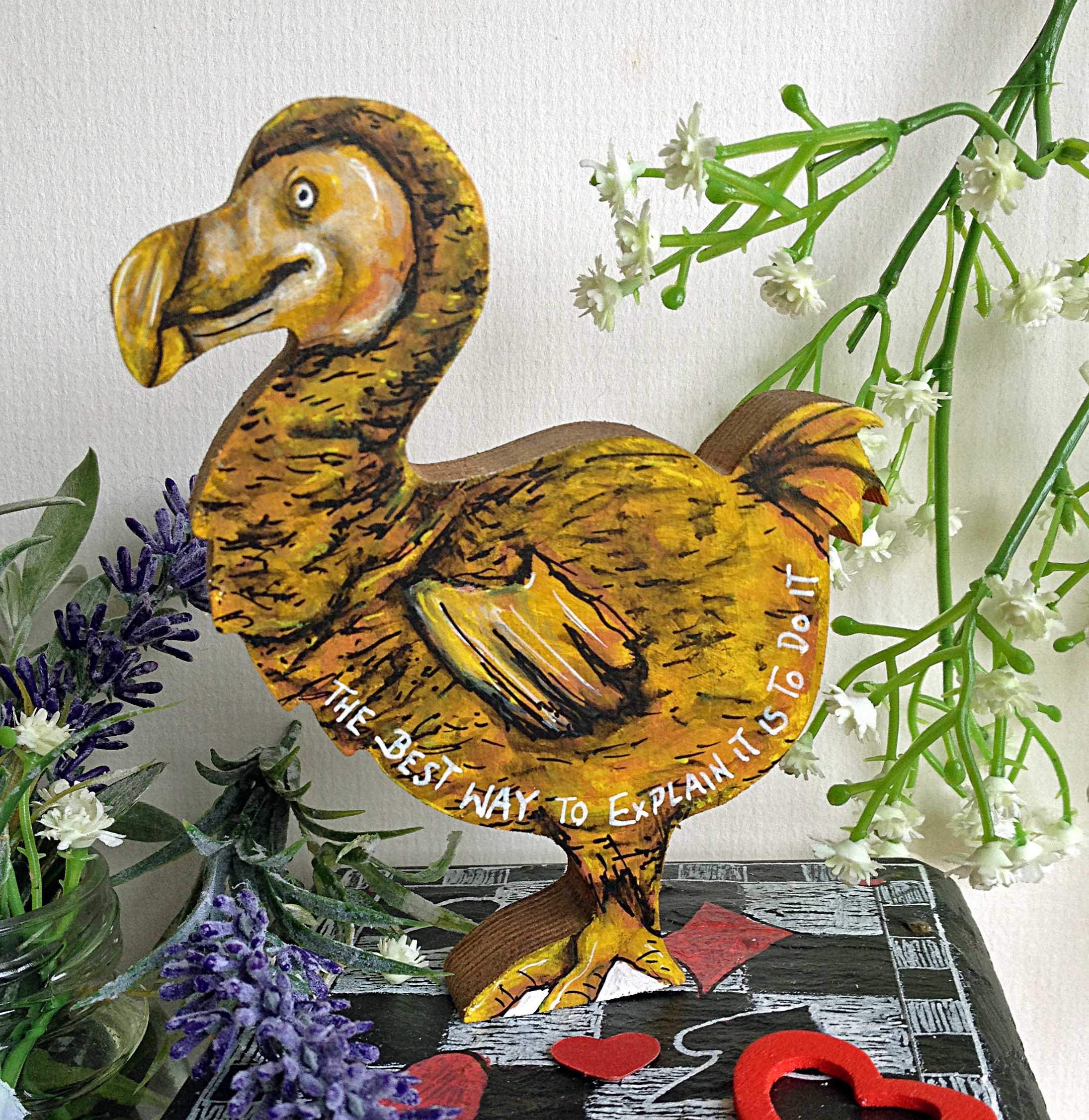 Hand Painted Dodo Ornament From Alice in Wonderland. Quirky - Etsy UK