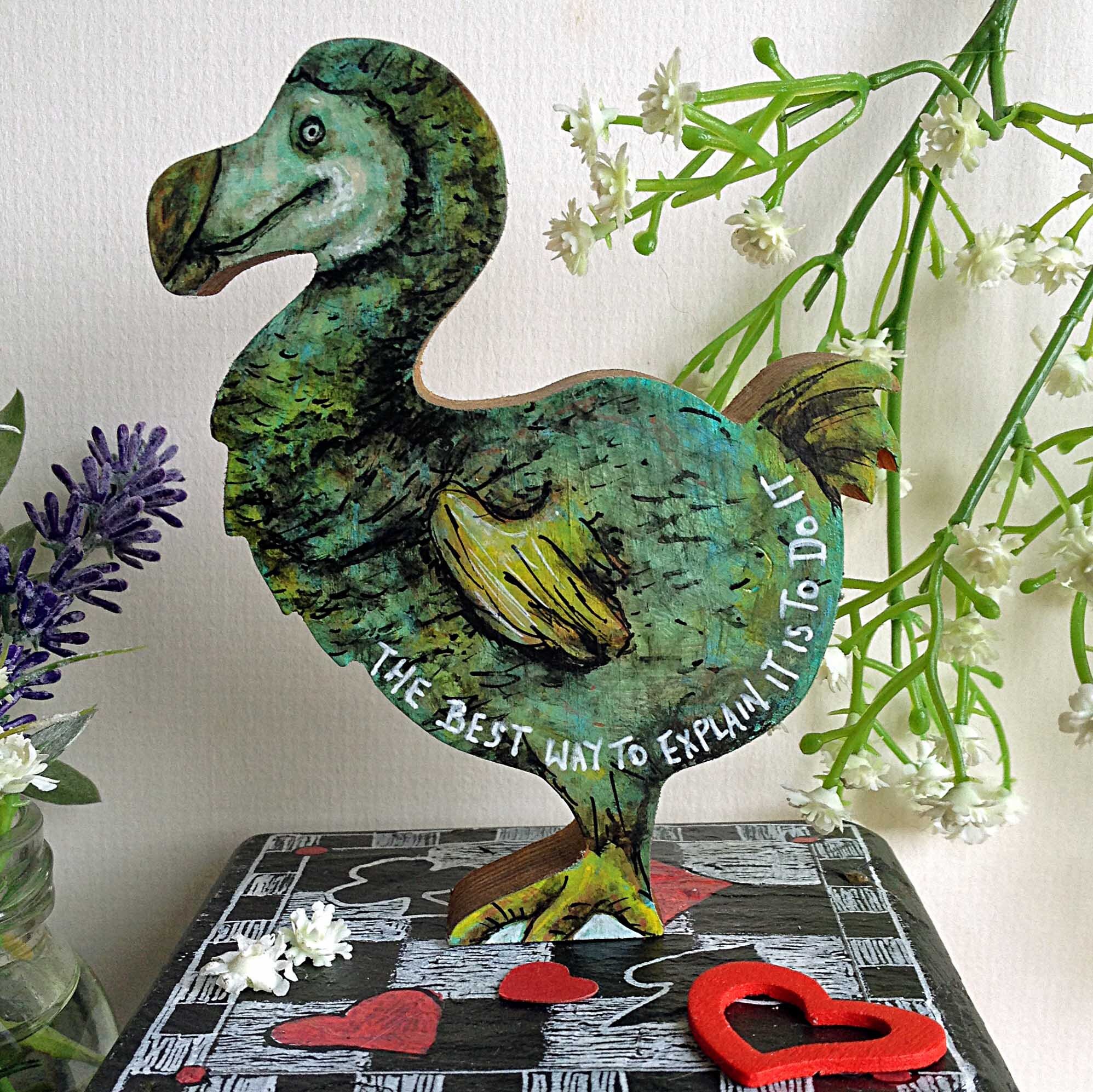 Hand Painted Dodo Ornament From Alice in Wonderland. Quirky | Etsy UK