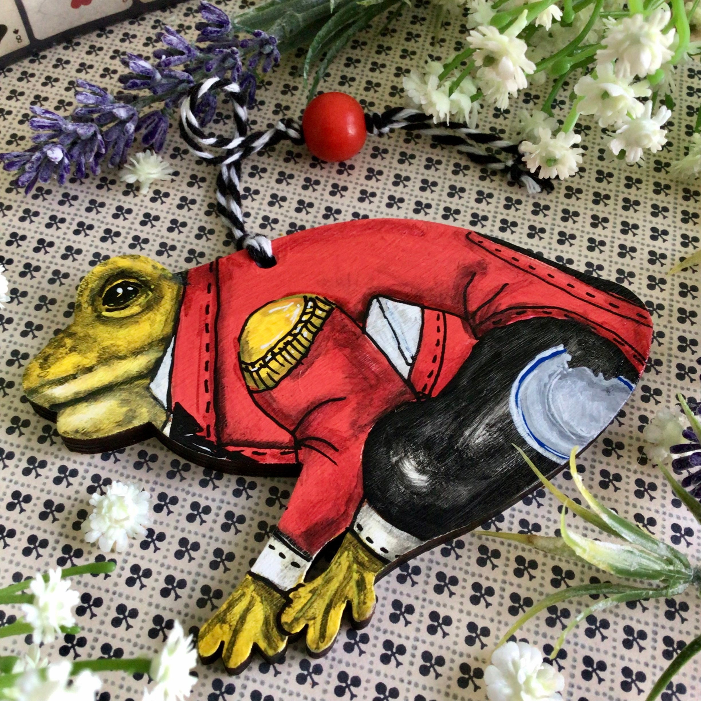 Frog Footman From Alice in Wonderland Wooden Hanging Decoration ...