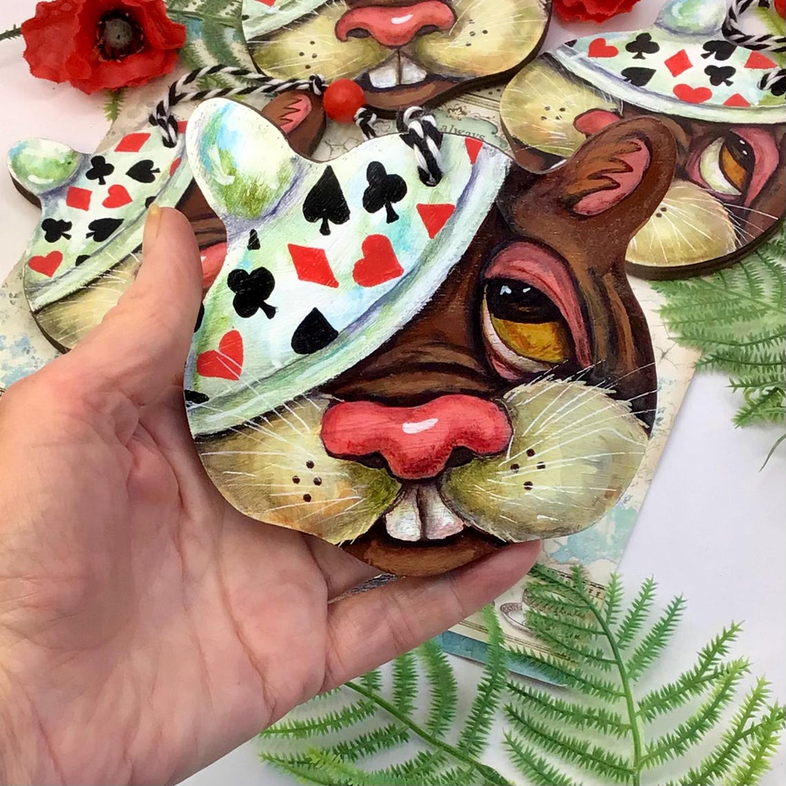 Sleepy Dormouse With Teapot Lid. Hand Painted Alice in Wonderland ...