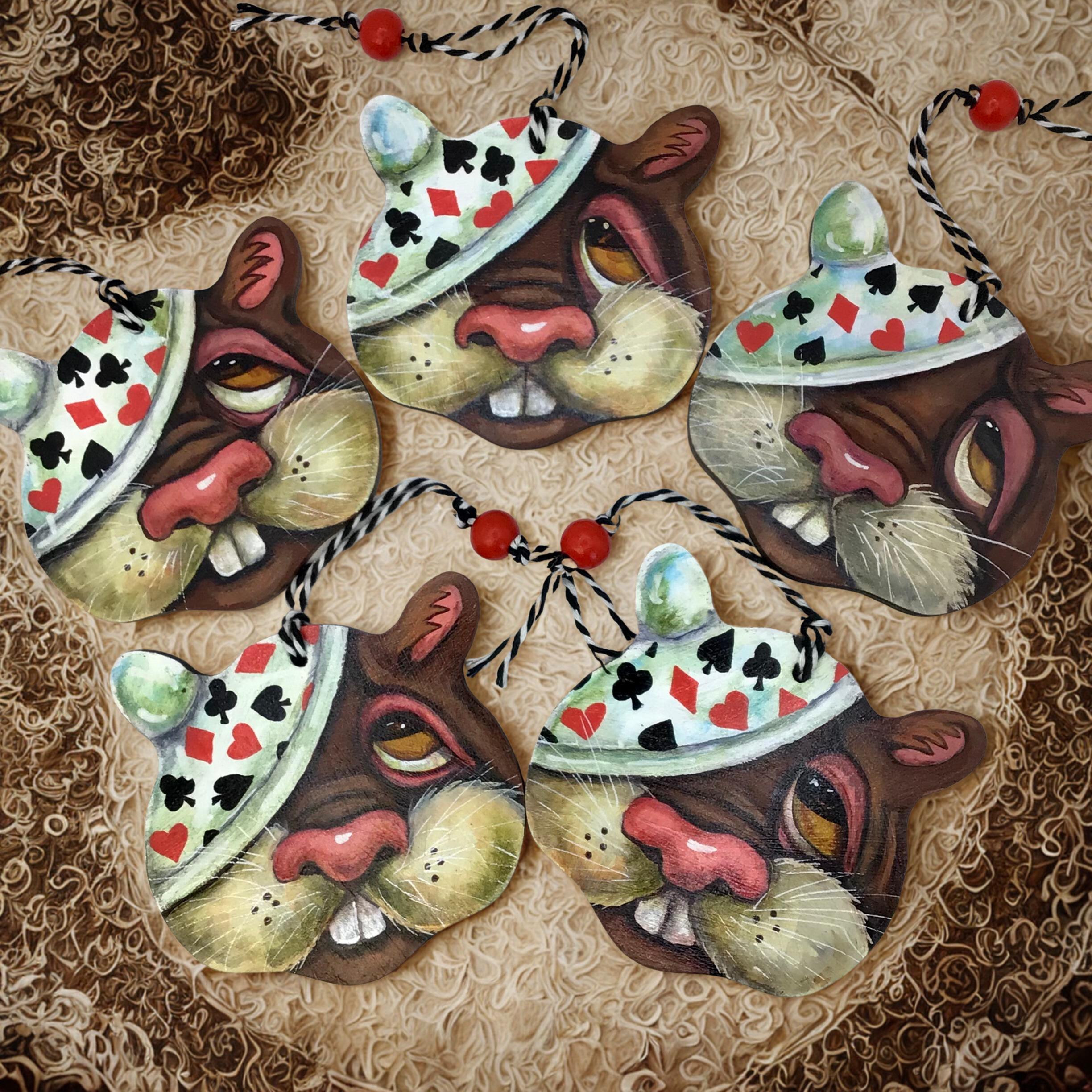 Sleepy Dormouse With Teapot Lid. Hand Painted Alice in Wonderland ...