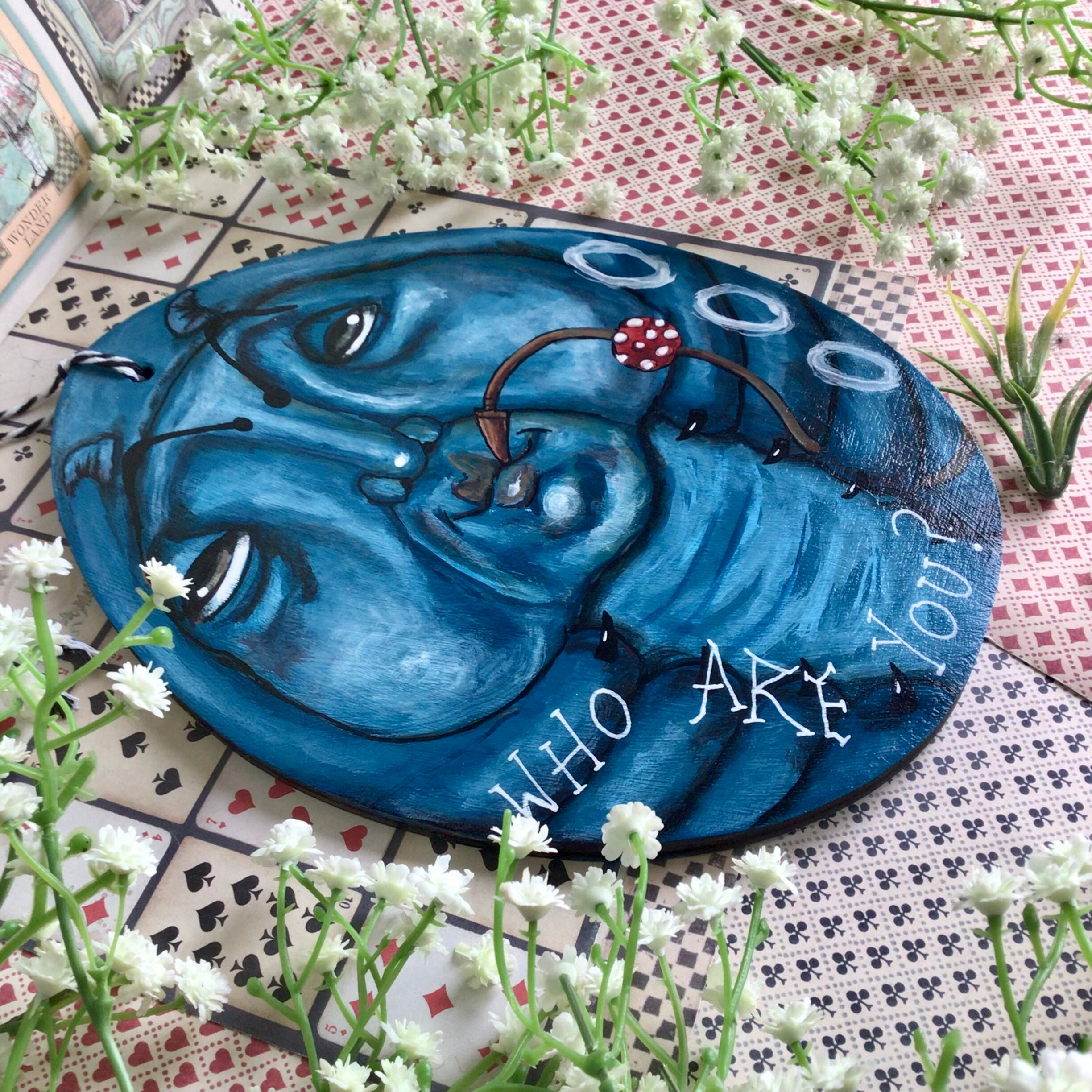 Giant Hand Painted Absolem Decoration From Alice in - Etsy