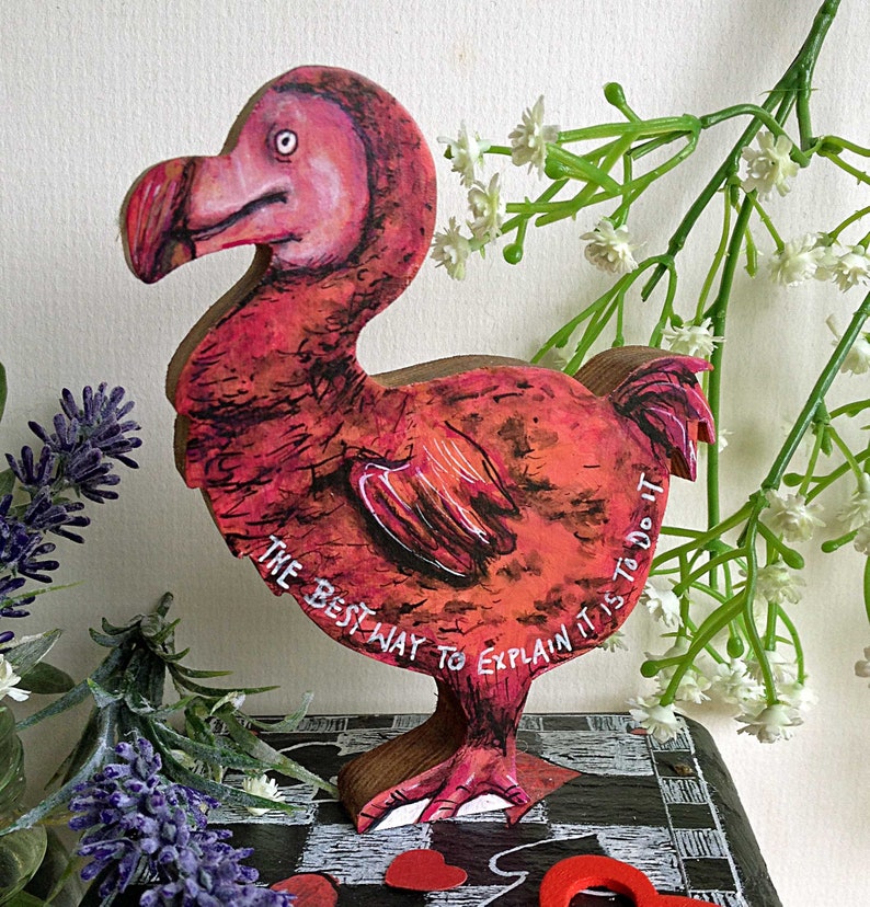 Hand Painted Dodo Ornament From Alice in Wonderland. Quirky - Etsy UK