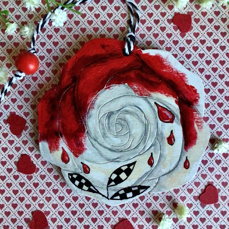 Alice In Wonderland Paint The Roses Red Talking Rose Flower Hand