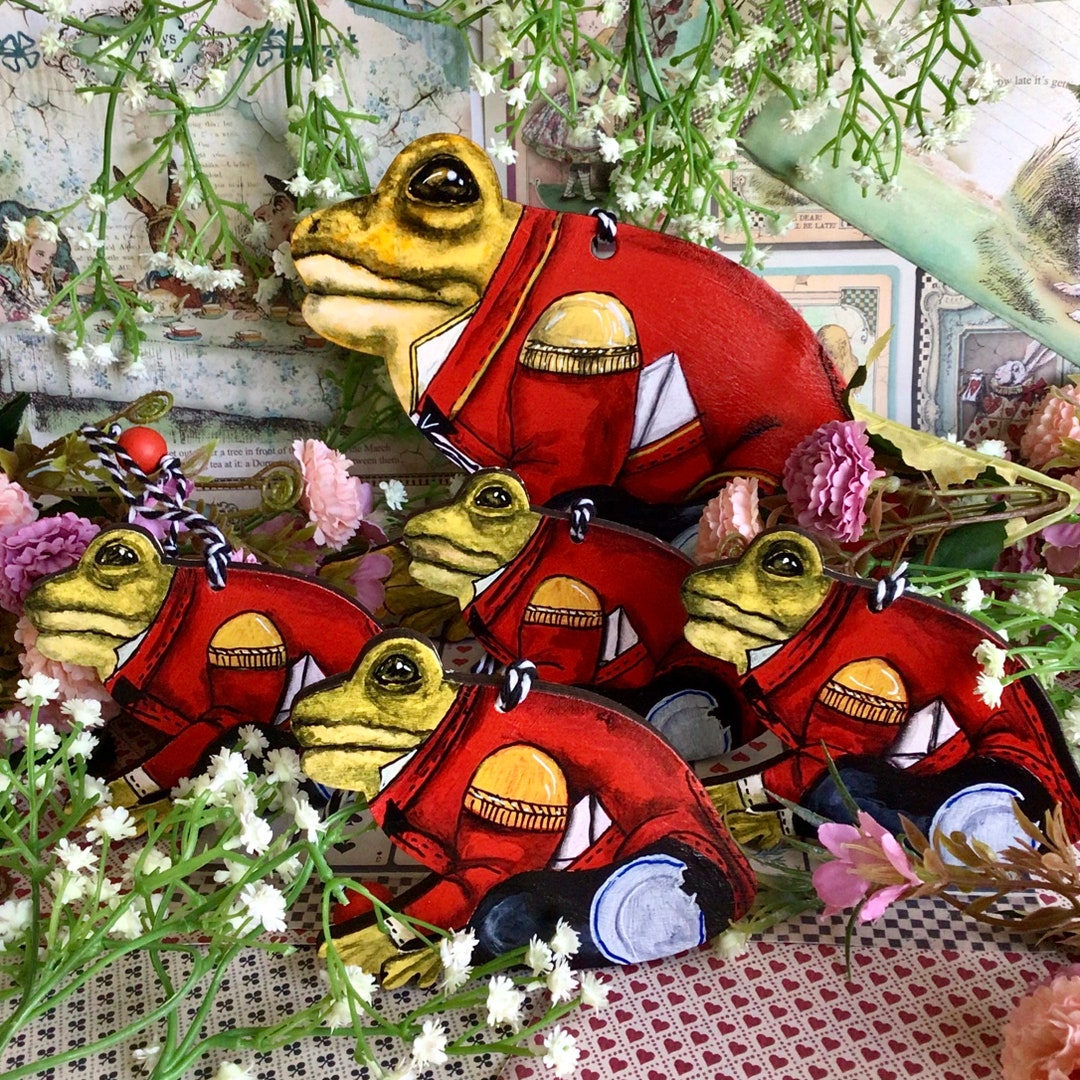 Large Frog Footman From Alice in Wonderland Wooden Hanging Decoration ...