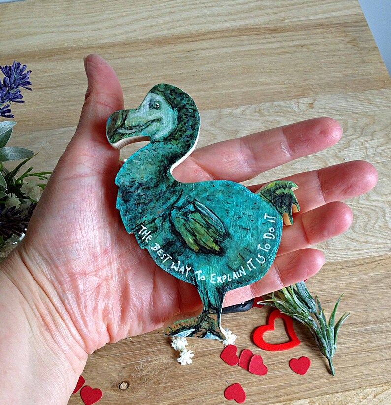 Hand painted Dodo ornament from Alice in Wonderland. Quirky | Etsy