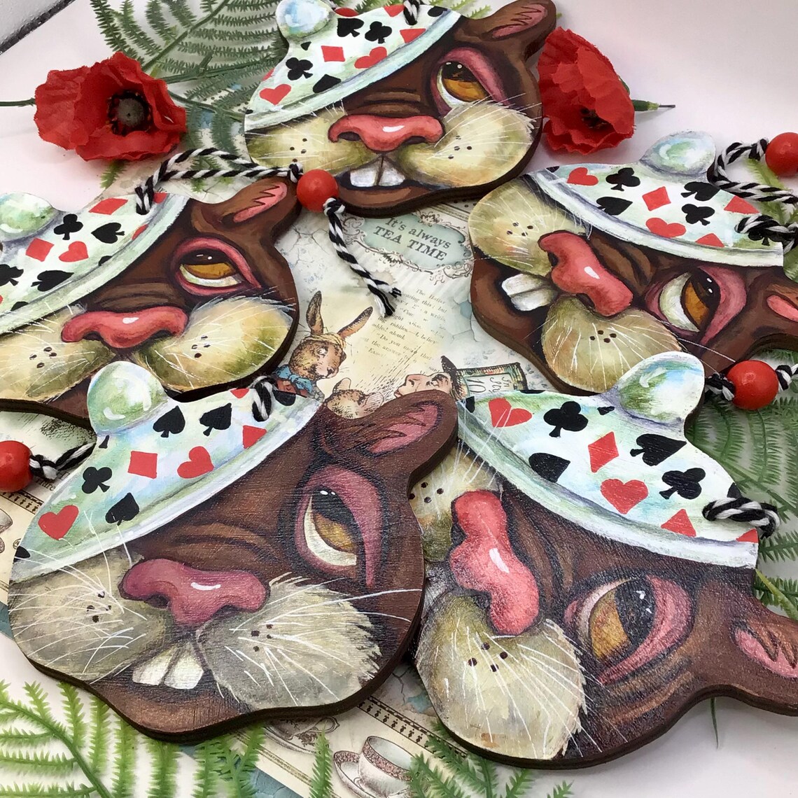 Sleepy Dormouse With Teapot Lid. Hand Painted Alice in Wonderland ...