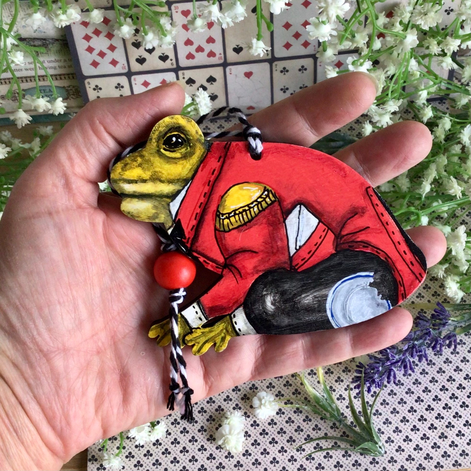 Frog Footman From Alice in Wonderland Wooden Hanging Decoration ...