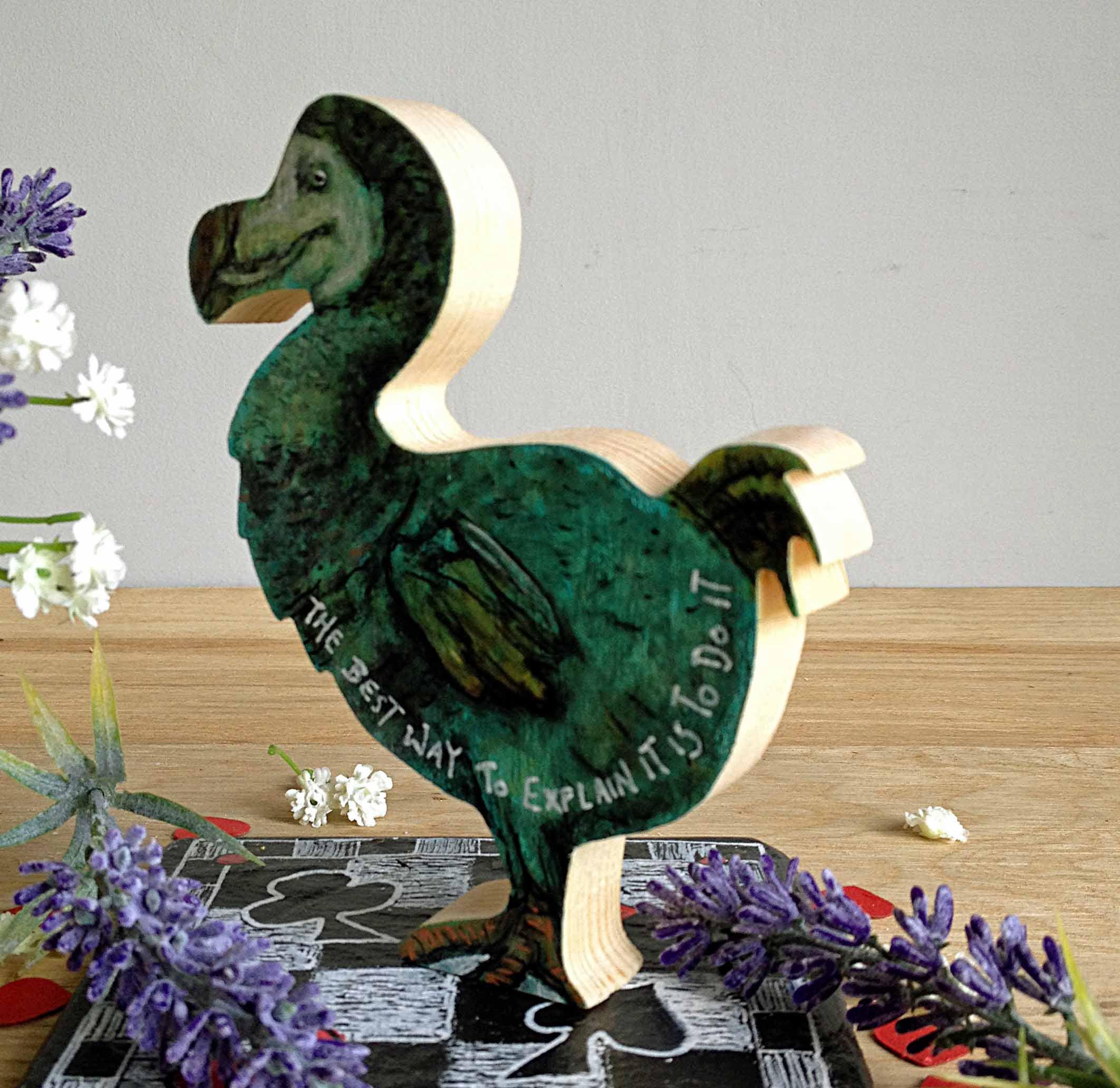 Hand Painted Dodo Ornament From Alice in Wonderland. Quirky | Etsy UK