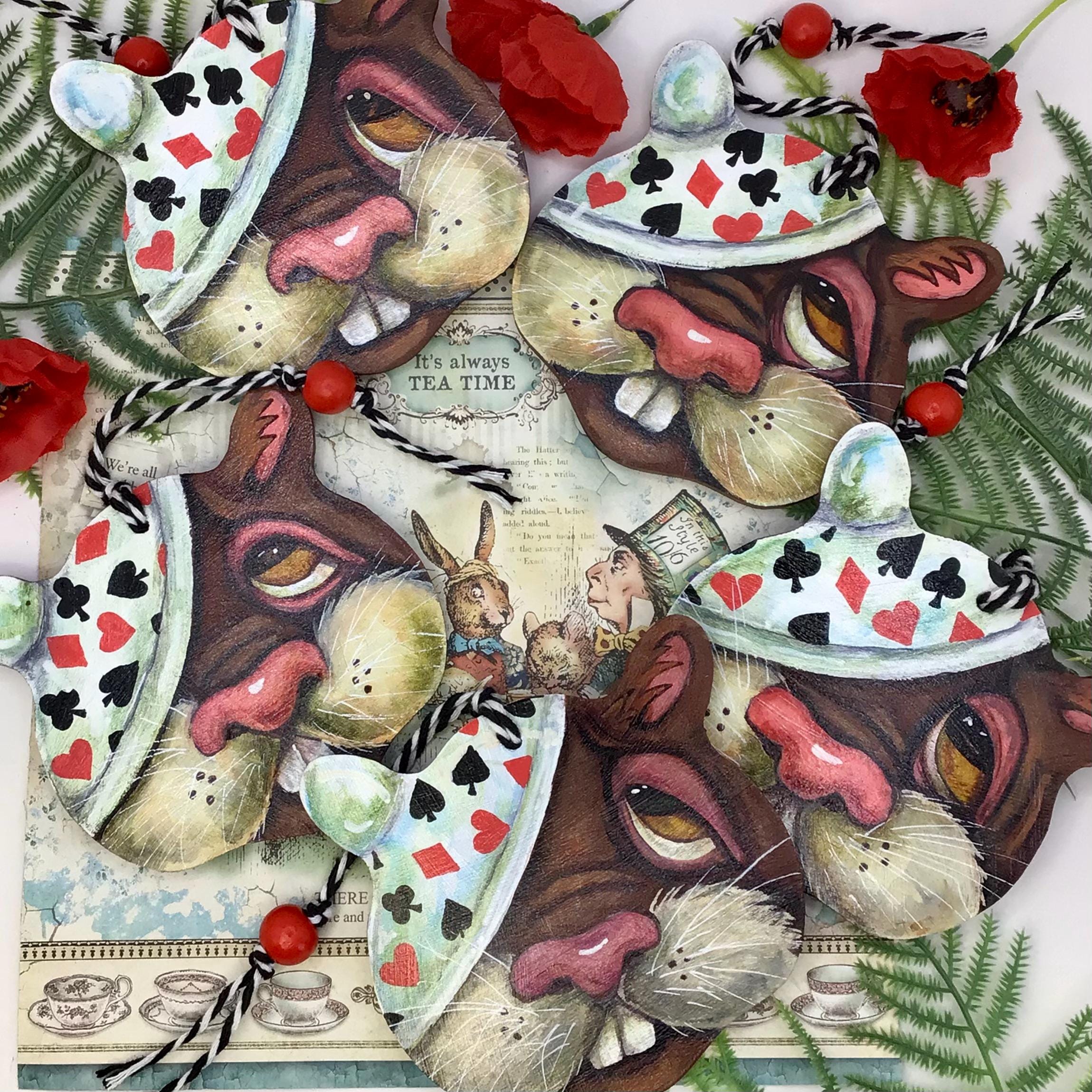 Sleepy Dormouse With Teapot Lid. Hand Painted Alice in Wonderland ...