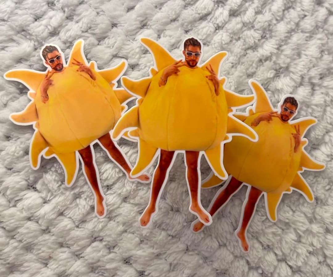 Sun Bunny|bad Bunny| Un Verano Sun Ti|neveritavideo | Laptop Sticker ...