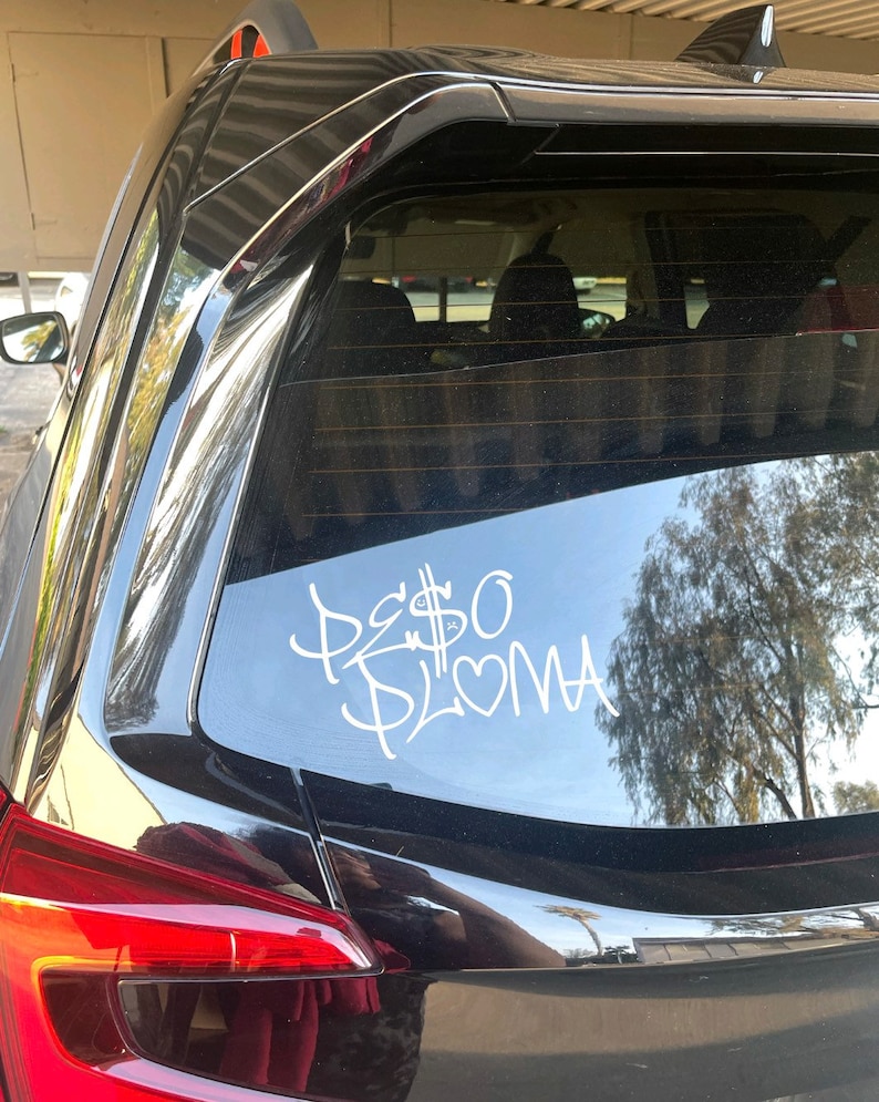 Peso Pluma Car Decal: Fan Made Laptop/window Sticker - Etsy