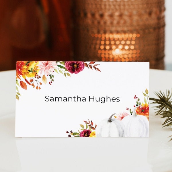 Autumn Place Cards - Etsy
