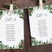 Pine Tree Wedding Seating Chart, Greenery Wedding Seating Plan ...