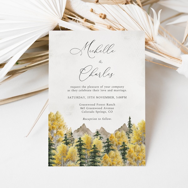 Fall Forest Wedding - Etsy