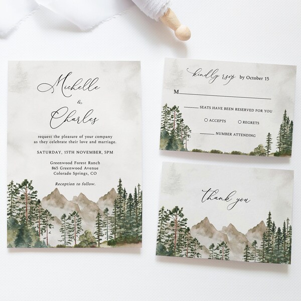 Tree Wedding Invite - Etsy