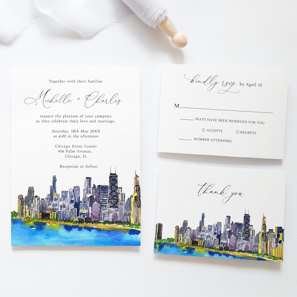 Chicago Invitation - Etsy
