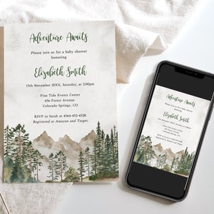 National Park Themed Baby Shower, Mountain Shower, National Park Party ...