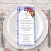 Mediterranean Menu Template, Blue Tiles Oranges Menu, Hot Pink ...