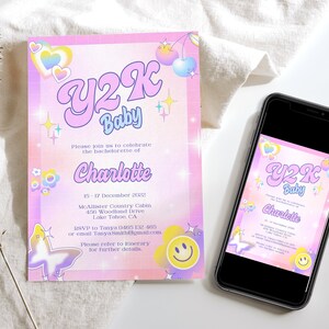 Y2K Bachelorette Weekend Invitation With Itinerary, 2000s Bachelorette ...