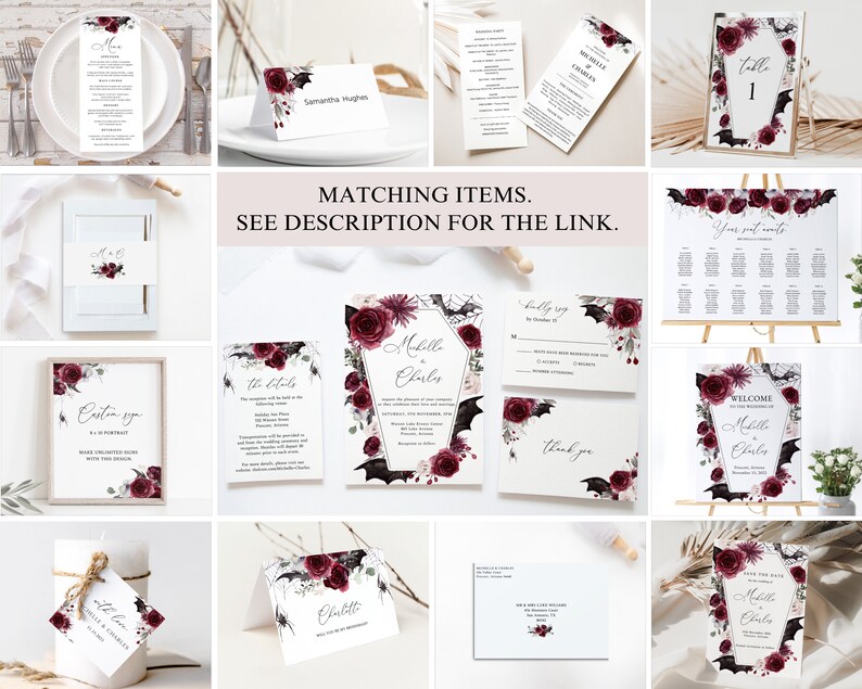 Halloween Menu Template Gothic Menu Template Vintage Menu - Etsy