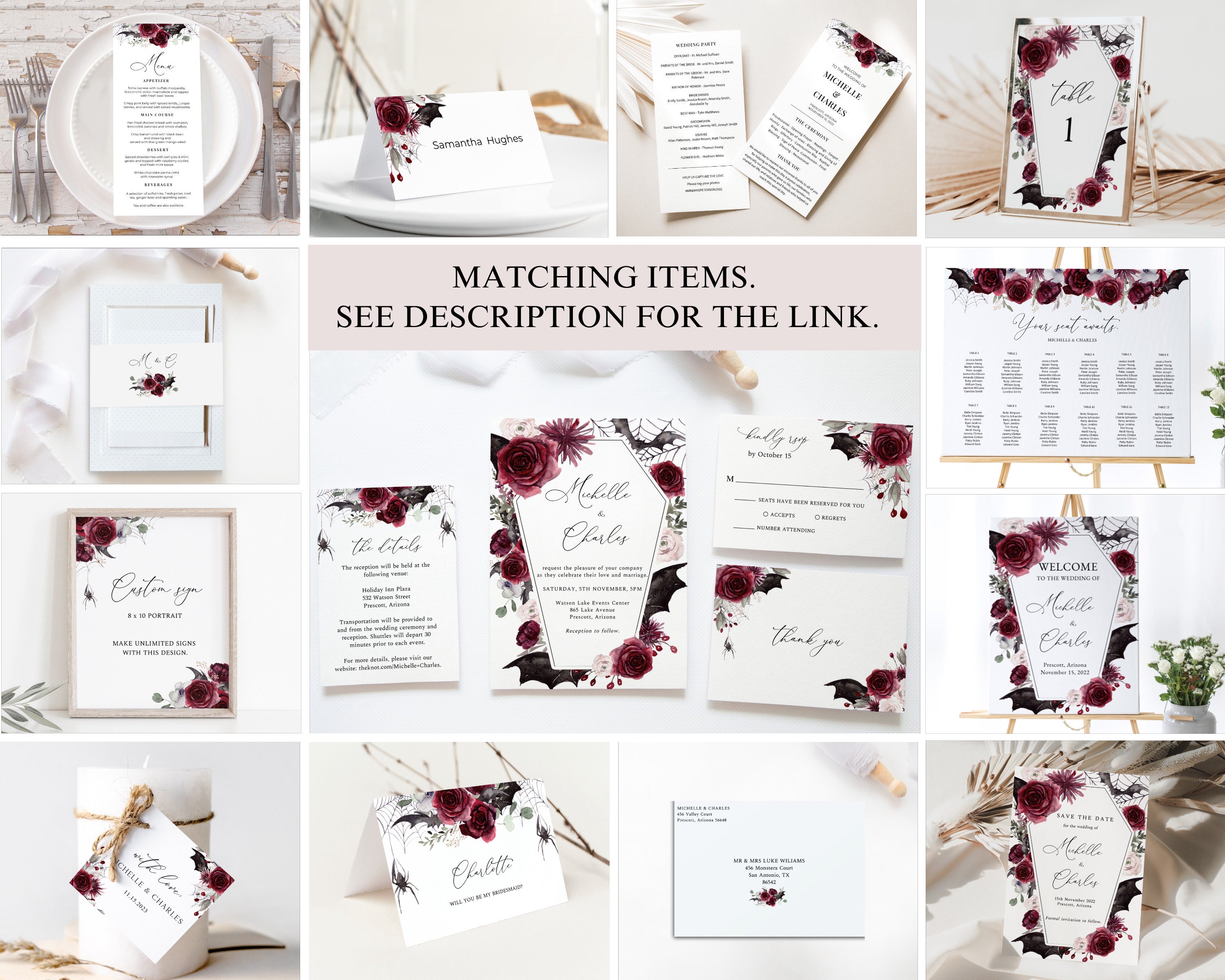 Halloween Menu Template Gothic Menu Template Vintage Menu - Etsy