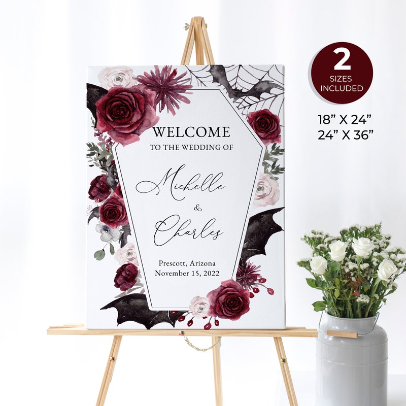 Gothic Wedding Signs - Etsy