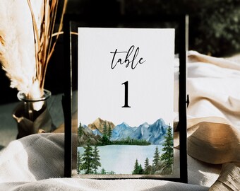 Mountain Table Numbers | Etsy