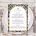 Spanish Wedding Menu Printable Template, Tuscan Italian Mediterranean ...