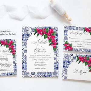 Mediterranean Menu Template, Blue Azulejo Tiles Menu, Dinner Menu ...