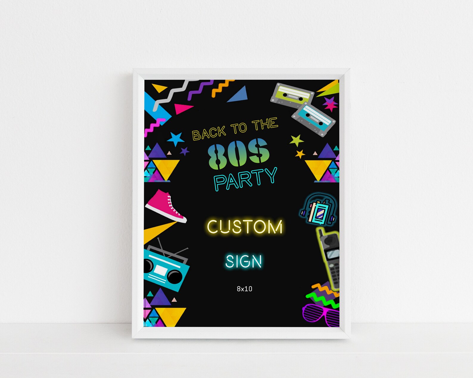 Back to the 80s Custom Sign Retro Birthday Party Sign - Etsy