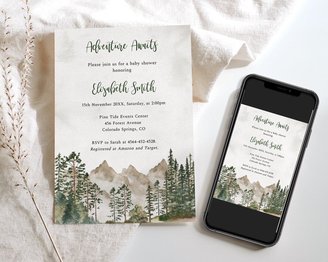 National Park Themed Baby Shower, Mountain Shower, National Park Party ...