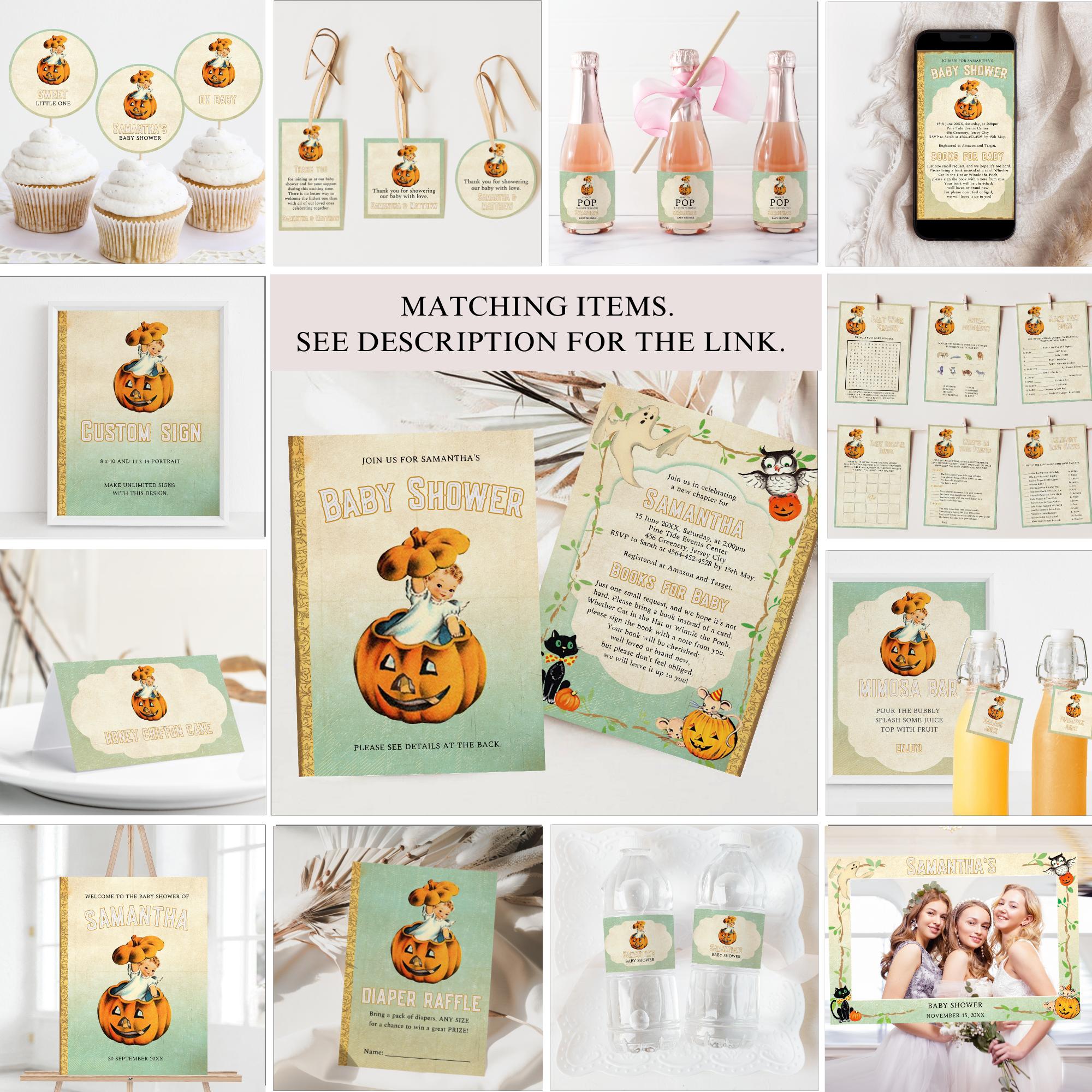 Retro Storybook Halloween Baby Shower Games, Chapter Book Themed, Baby ...