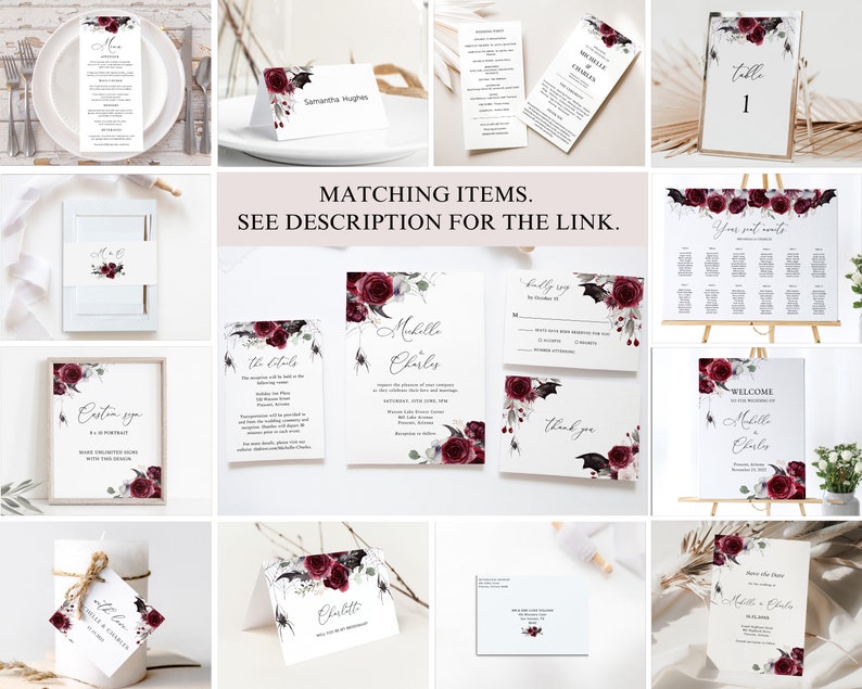 Halloween Menu Template Gothic Menu Template Vintage Menu - Etsy