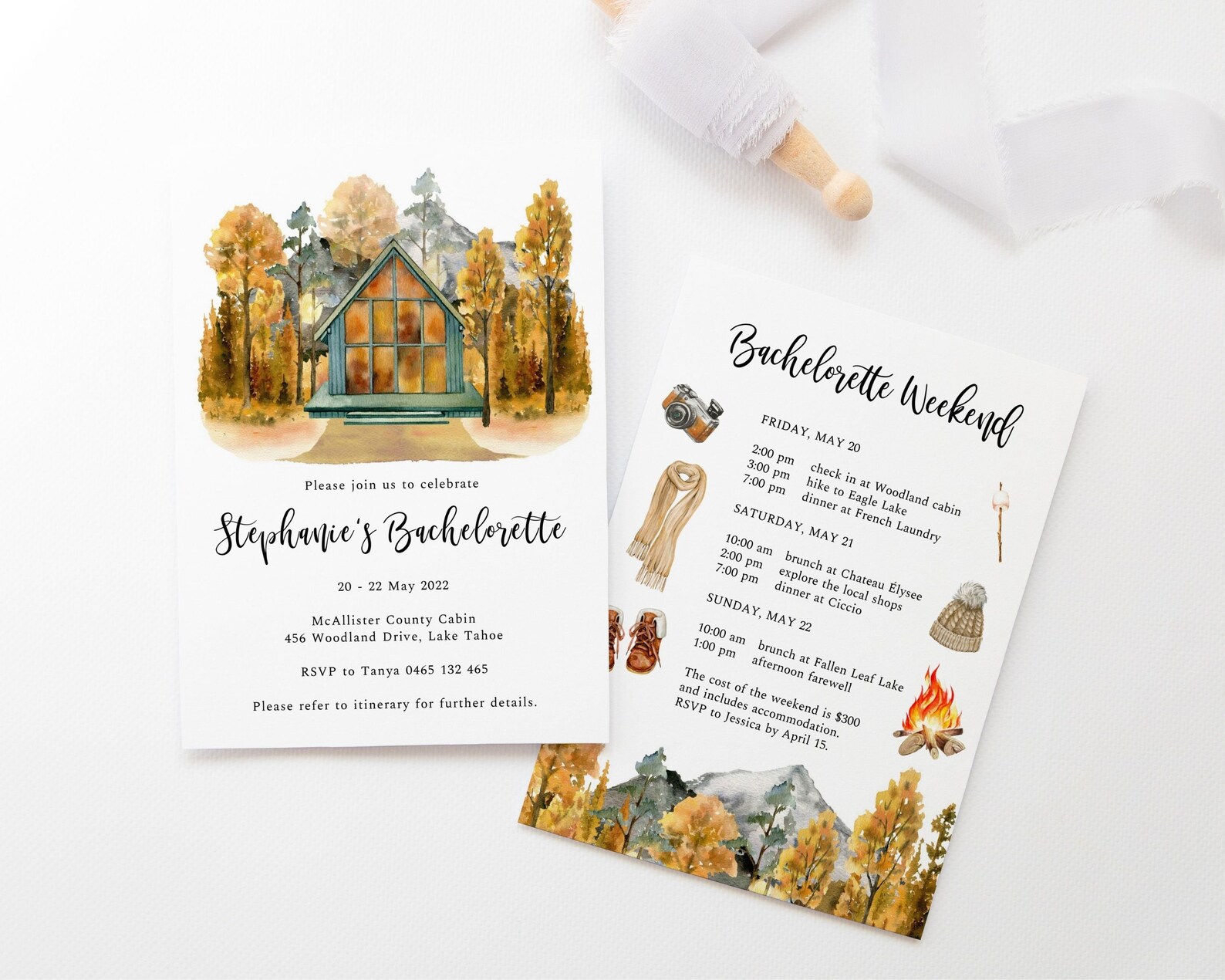 Cabin Trip Invitation Cabin Weekend Invite Cabin - Etsy