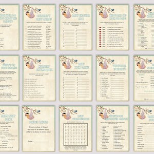 Retro Storybook Baby Shower Games, Chapter Book Themed Baby Shower ...