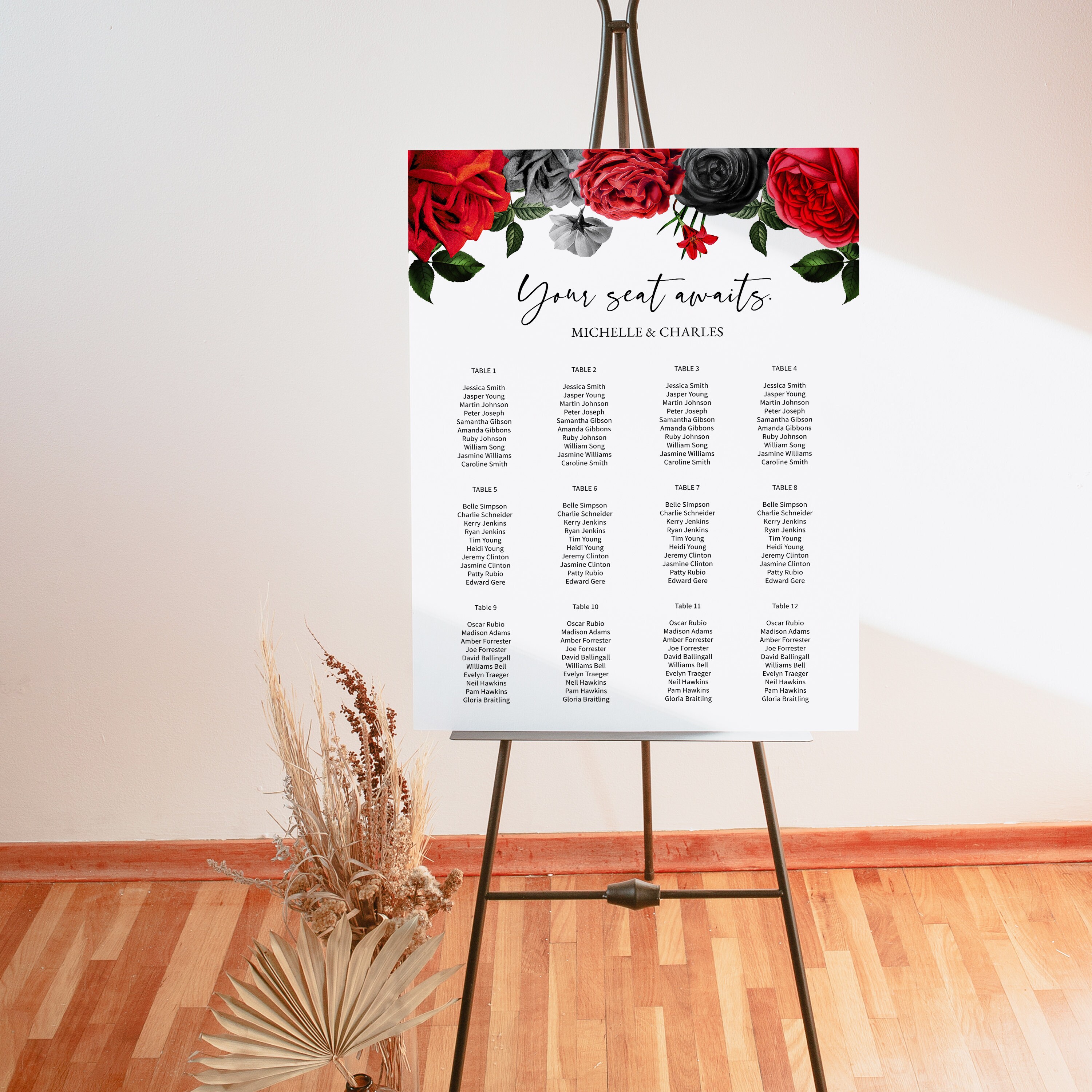Red and Black Roses Wedding Invitation Bundle Mega Bundle - Etsy